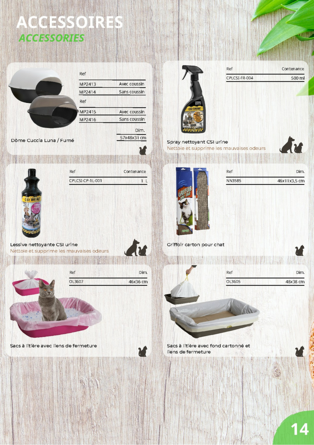 Catalogue produits animalerie, produit plastique pour animal